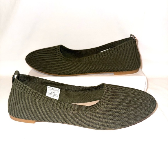 Danskin | Shoes | Danskin Ballet Flat Hope Olive Green Slipon Shoes ...